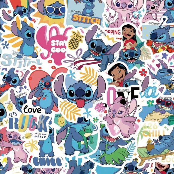 Disney | Design | Disney Stitch Nwt Stickers 5 Pieces | Poshmark